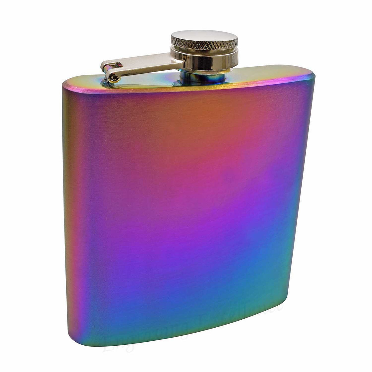 Engraved Rainbow 6oz Hip Flask – Engraving Excellence