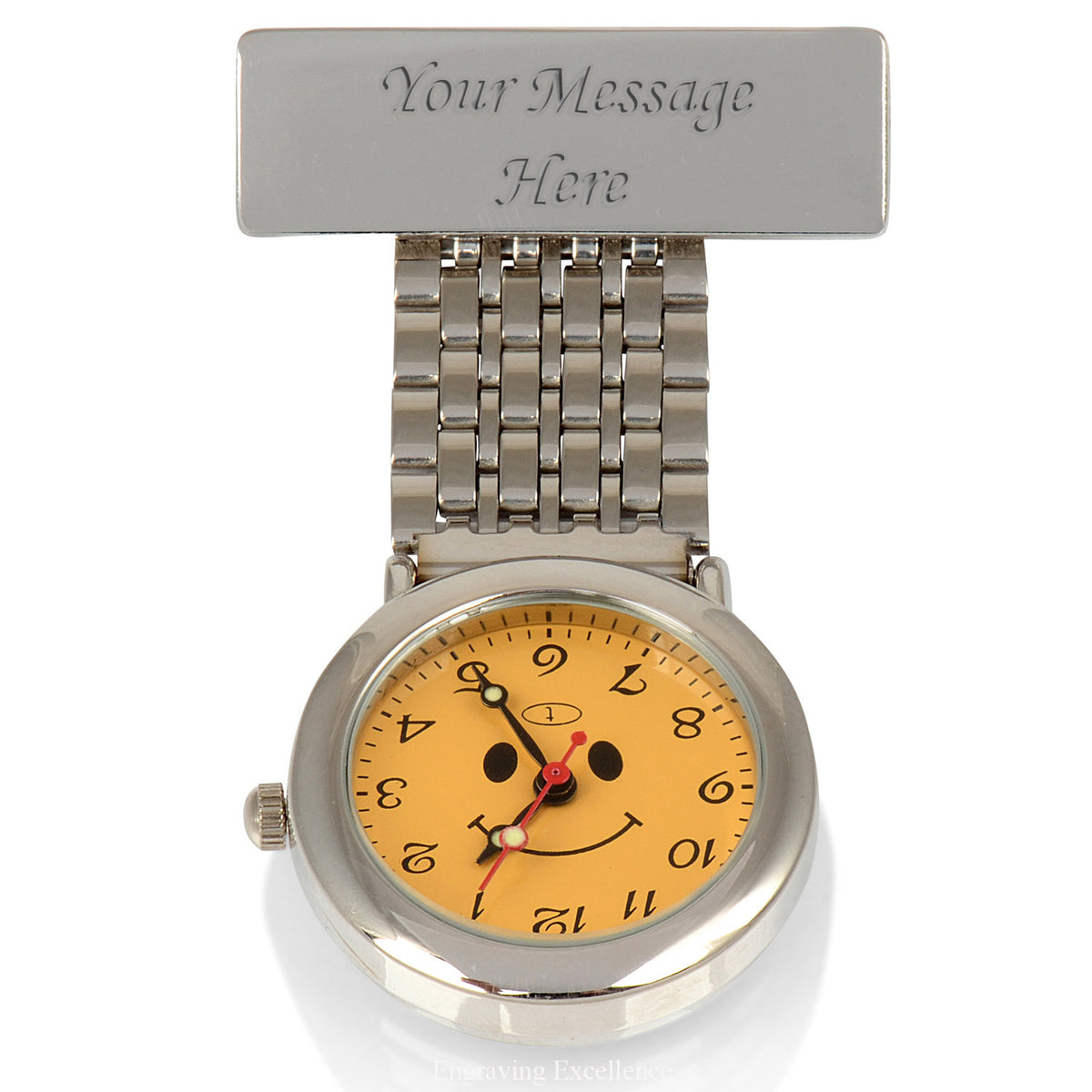 Smiley Face Nurses Fob Watch – Engraving Excellence